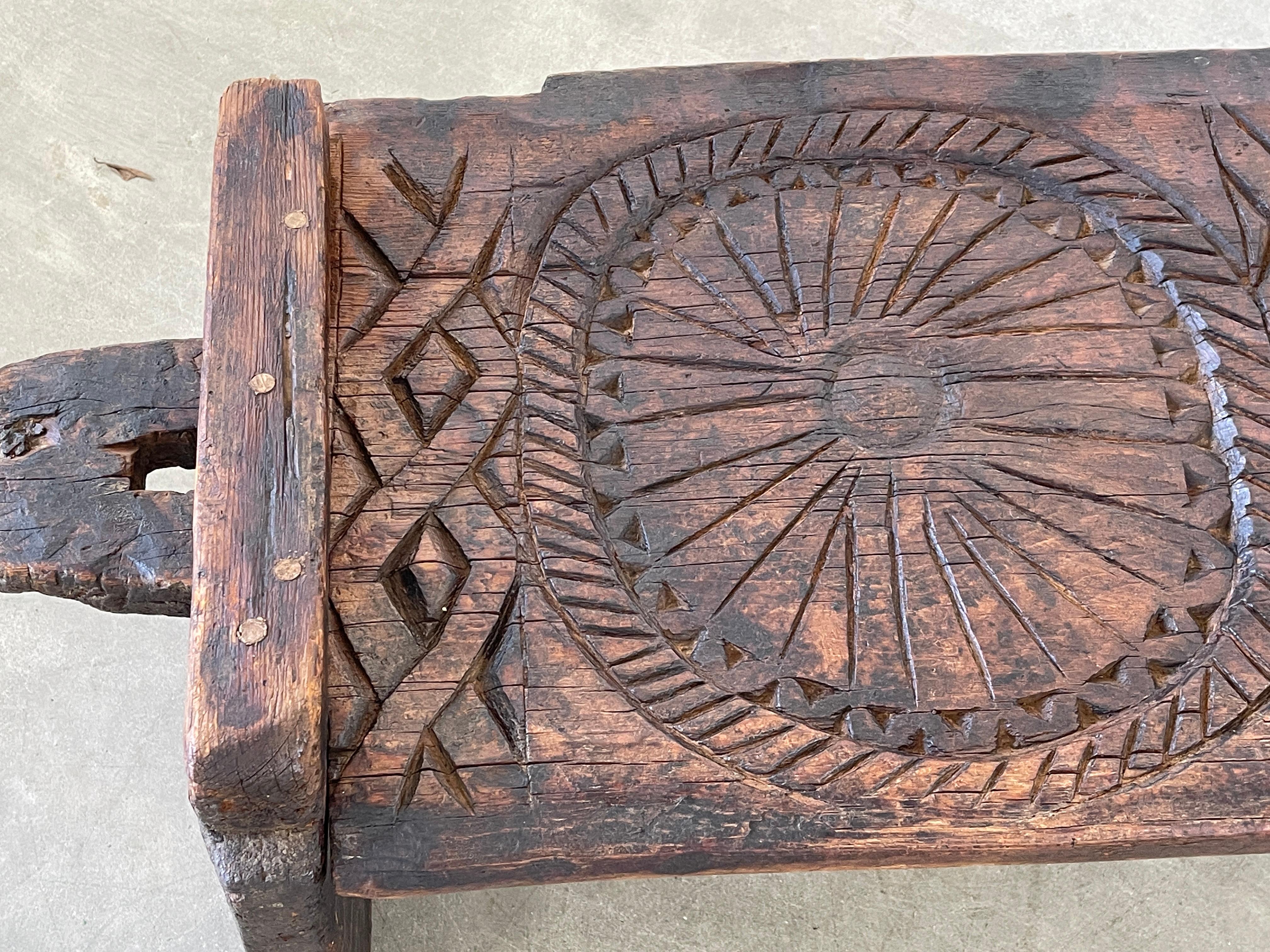 Carved Wood Table at 1stDibs