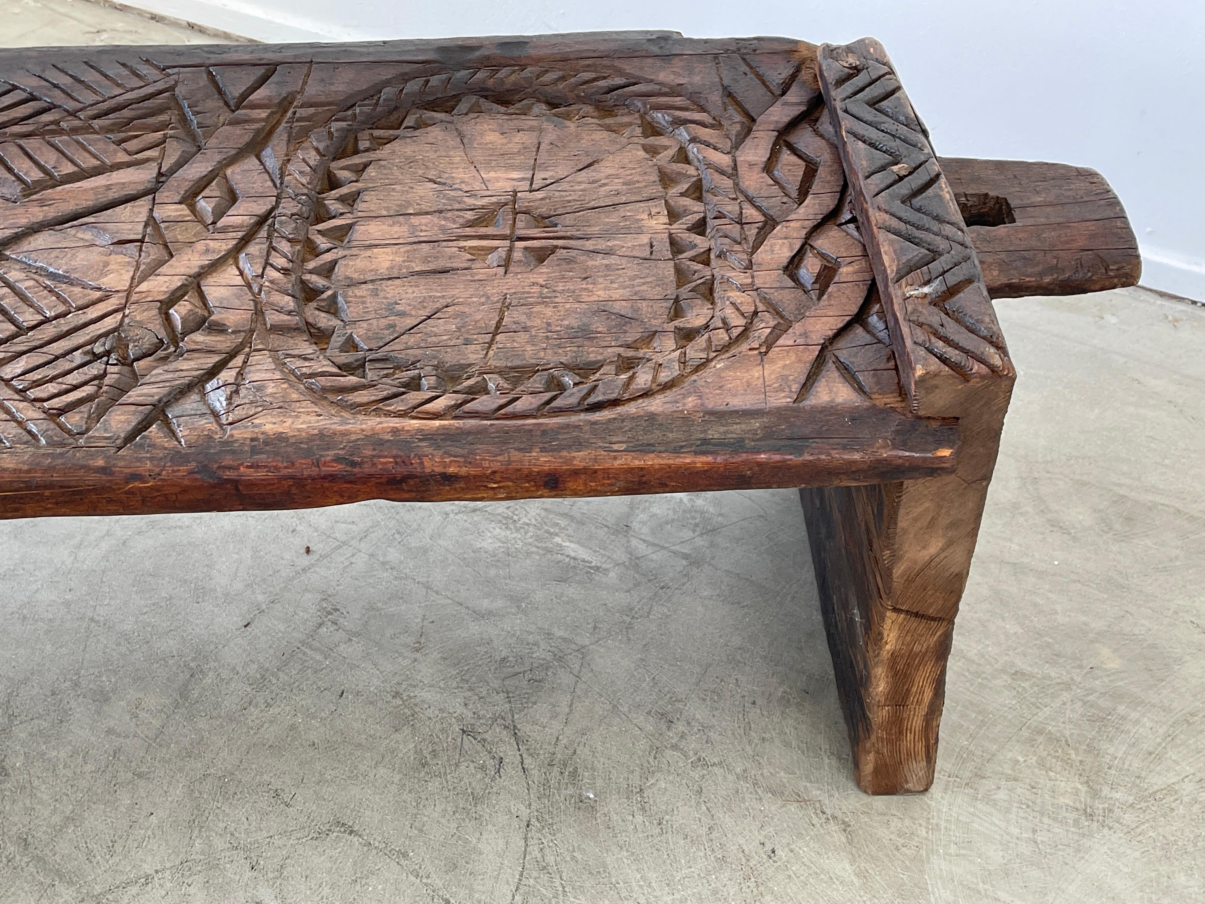 Carved Wood Table at 1stDibs