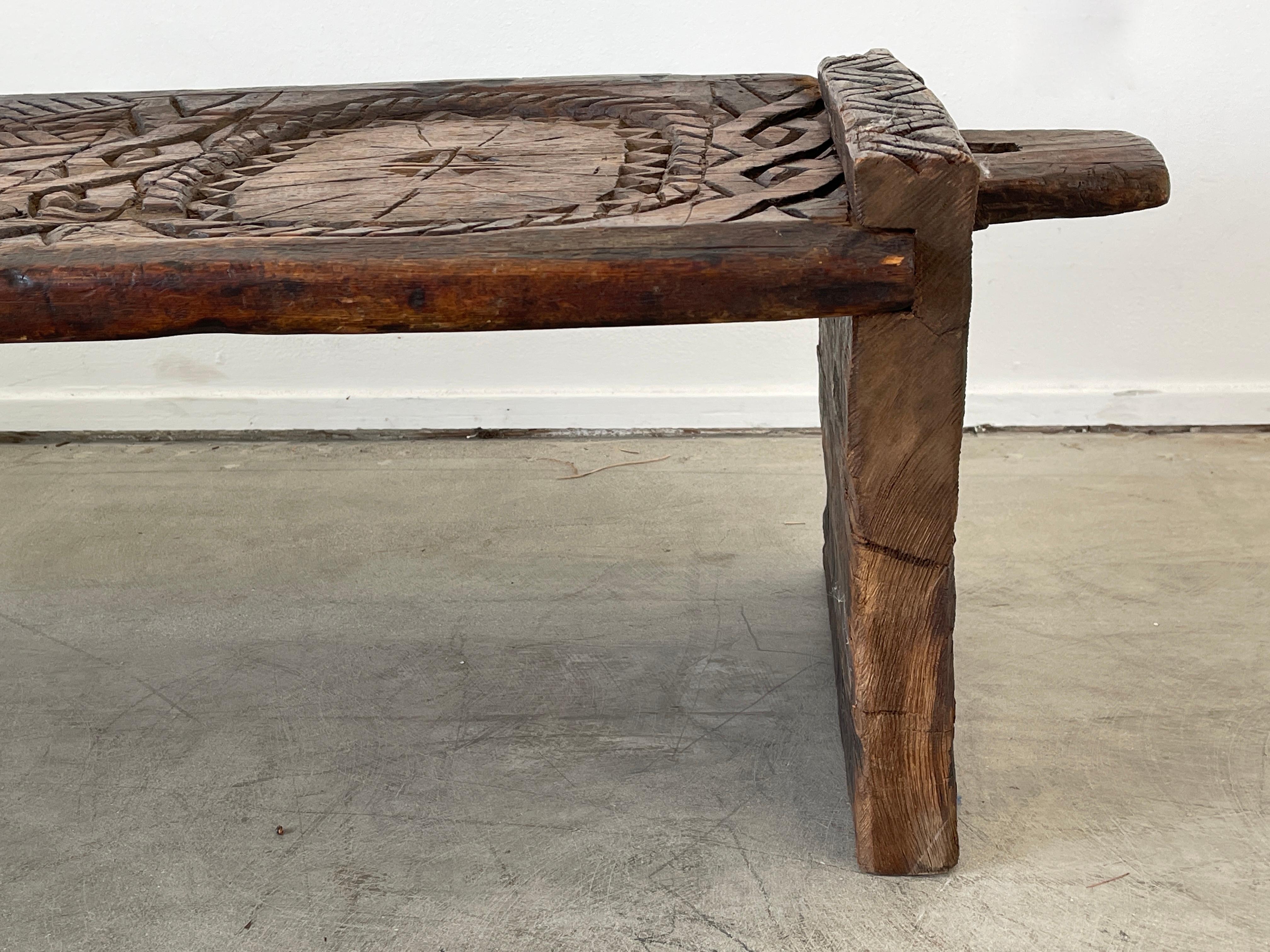 Carved Wood Table at 1stDibs