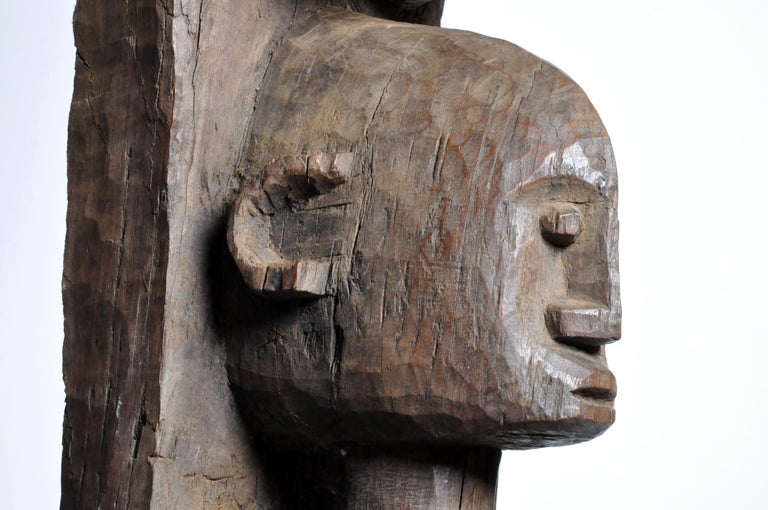 Carved Wooden Bamana Tribe Style Post For Sale at 1stDibs | carved ...