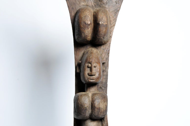 Carved Wooden Bamana Tribe Style Post For Sale at 1stDibs | carved ...