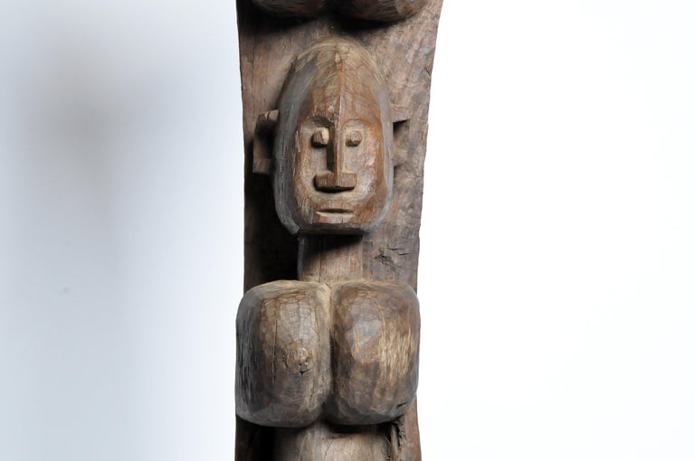 Carved Wooden Bamana Tribe Style Post For Sale at 1stDibs | carved ...