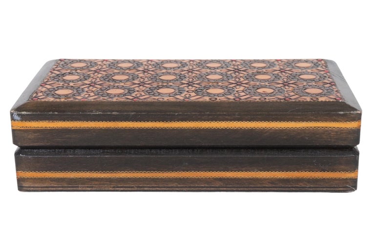 Carved Wooden Trinket Box For Sale at 1stDibs