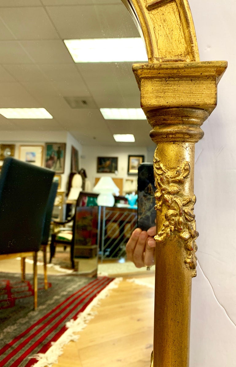 Carvers Guild Gold Giltwood Arched Niche Mirror at 1stDibs