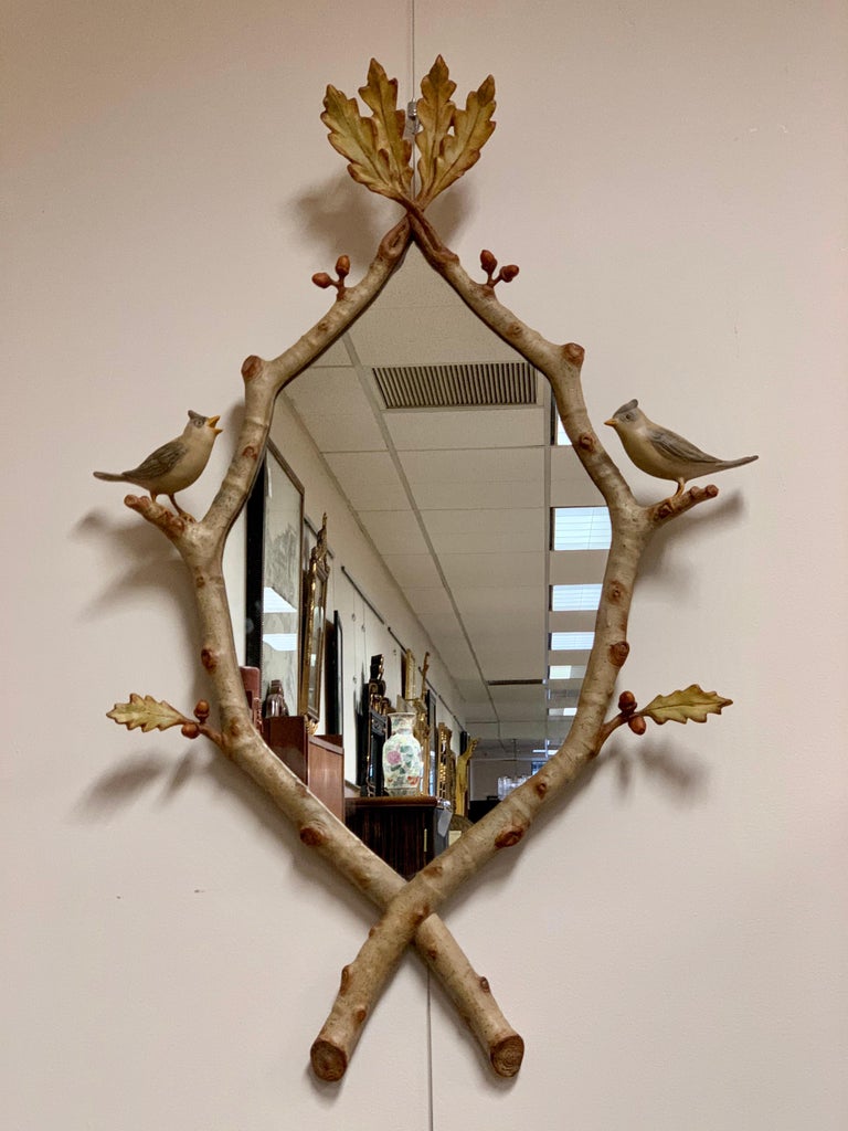 Carvers Guild Songbirds Mirror Carved Birds Done in Antique Gold Leaf ...