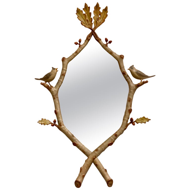 Carvers Guild Songbirds Mirror Carved Birds Done in Antique Gold Leaf ...