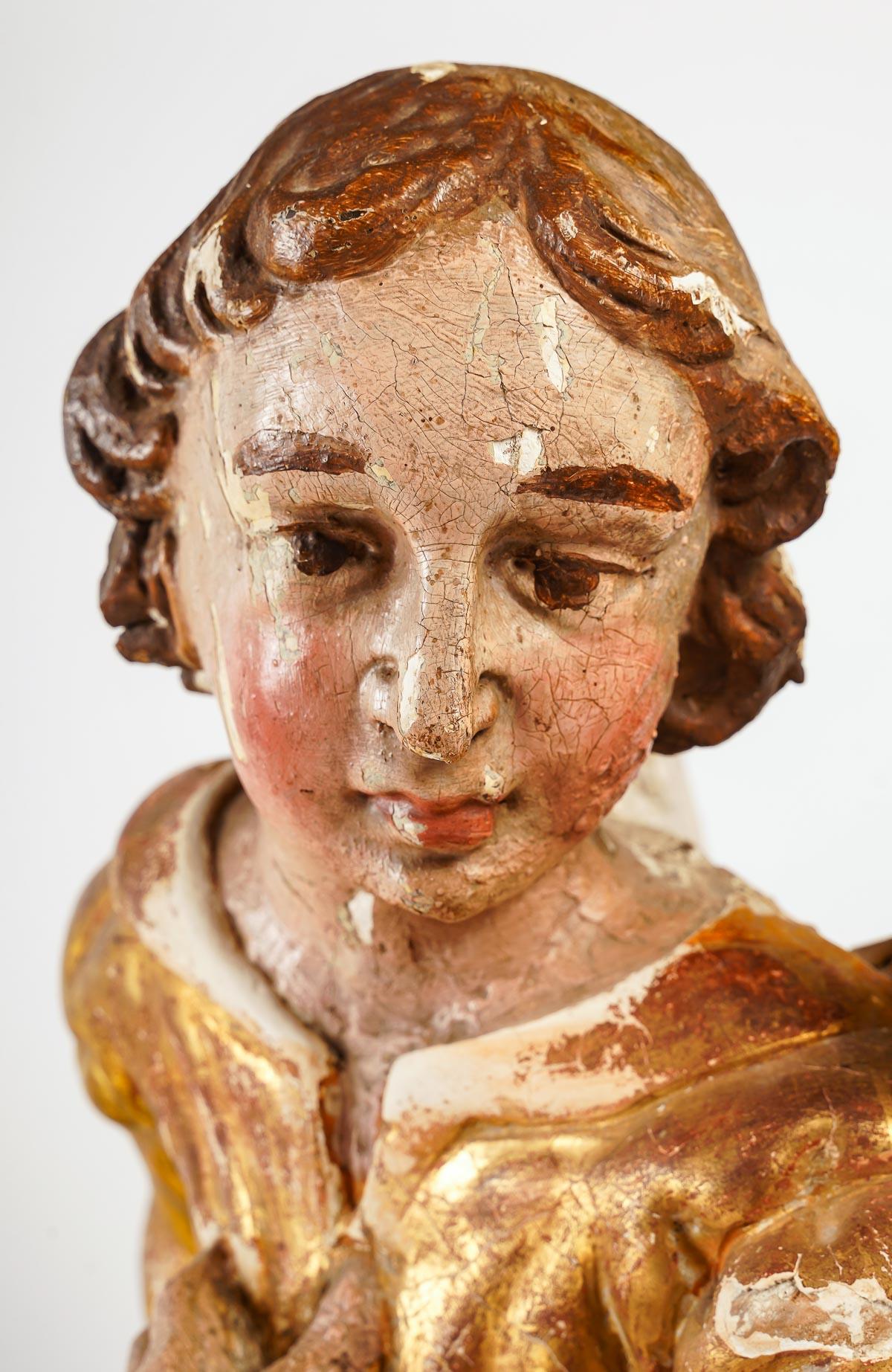 Carving of an Angel, Baroque Style, 18th Century For Sale at 1stDibs
