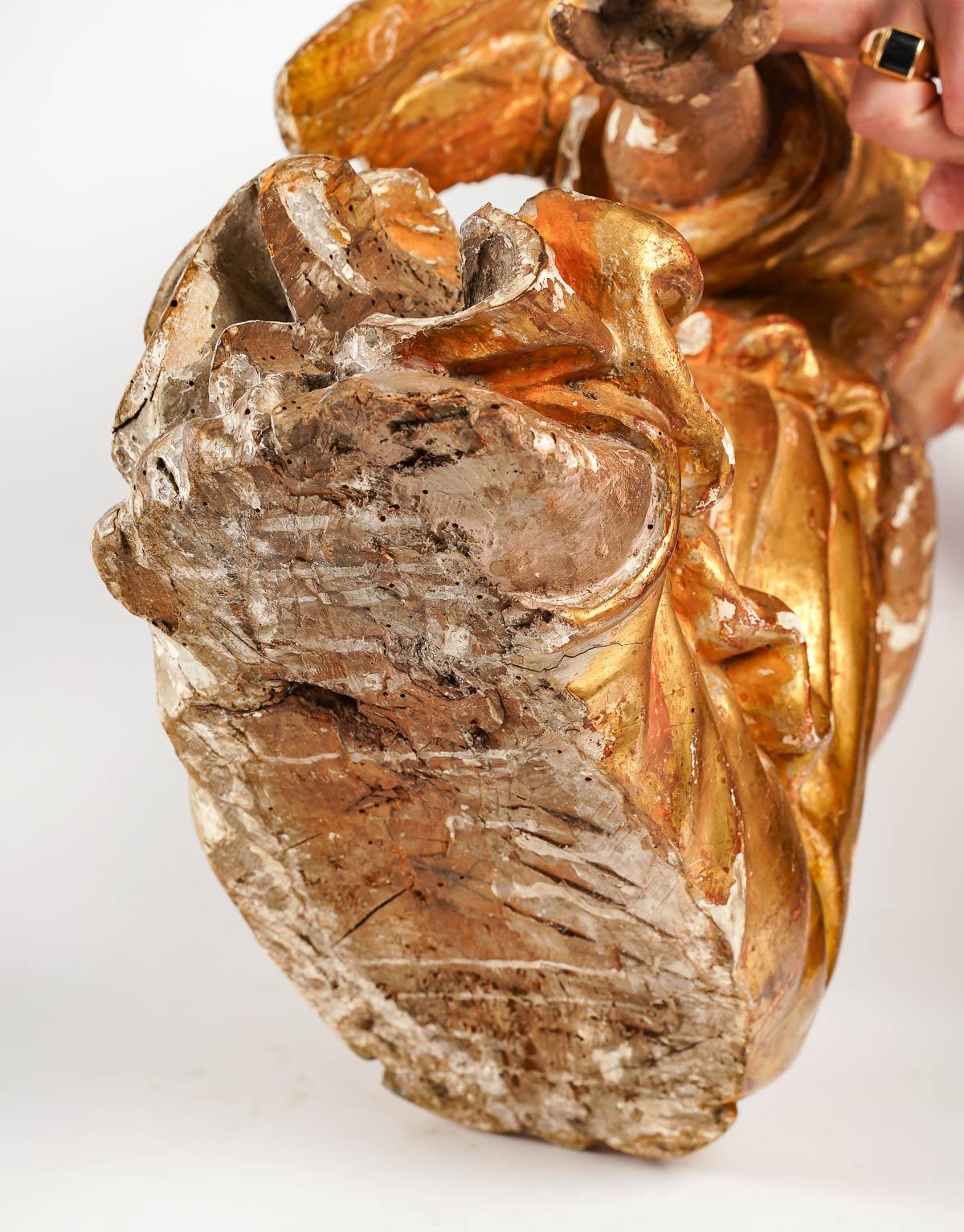 Carving of an Angel, Baroque Style, 18th Century For Sale at 1stDibs