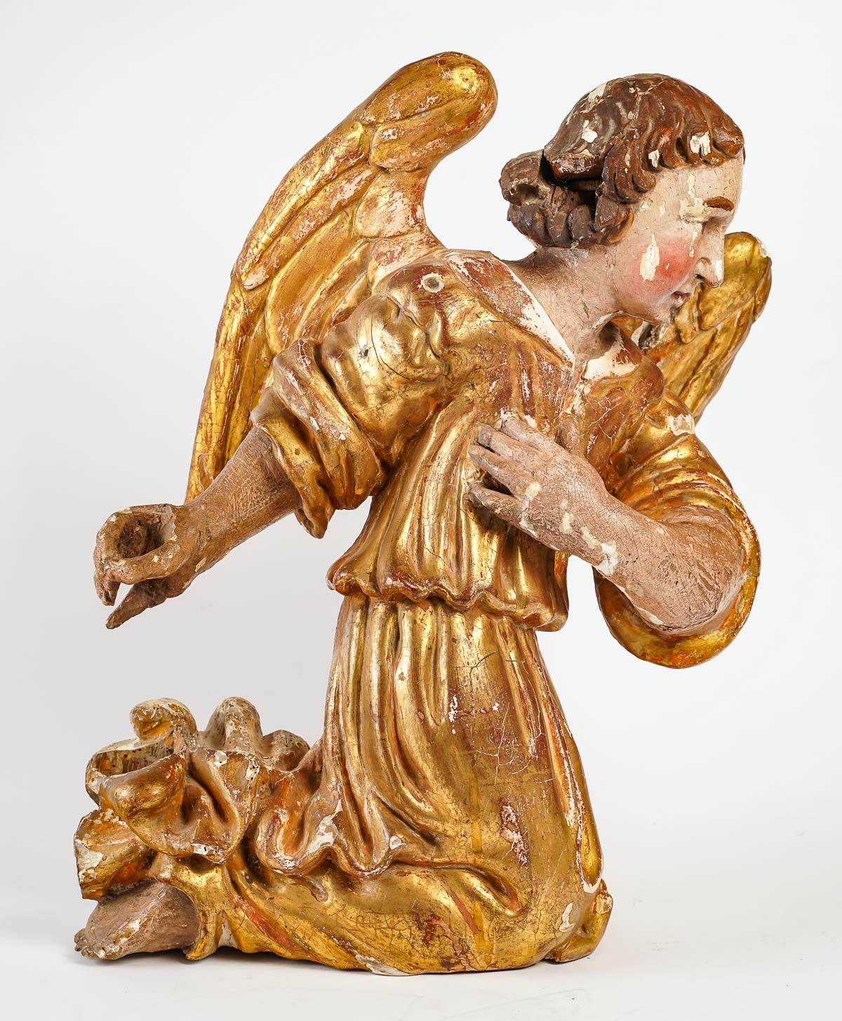 Carving of an Angel, Baroque Style, 18th Century For Sale at 1stDibs