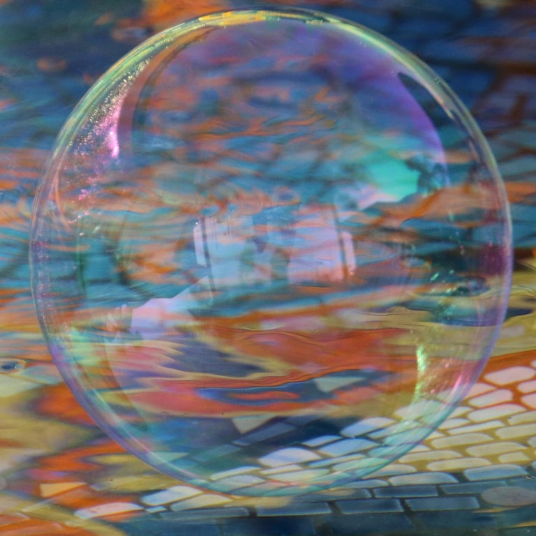 Cary Knight - Bubble 6, Blue Green Square Digital Print Edition on ...