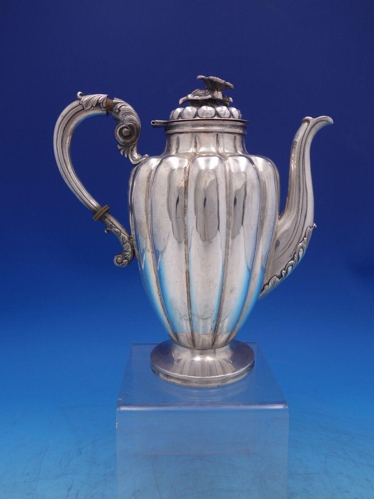 Casa Prieto Mexican Sterling Silver Coffee Set 3pc Pumpkin Style '#7042 ...