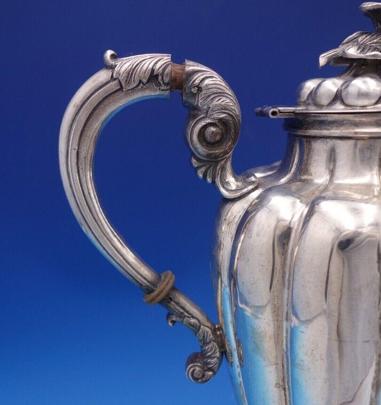 Casa Prieto Mexican Sterling Silver Coffee Set 3pc Pumpkin Style '#7042 ...