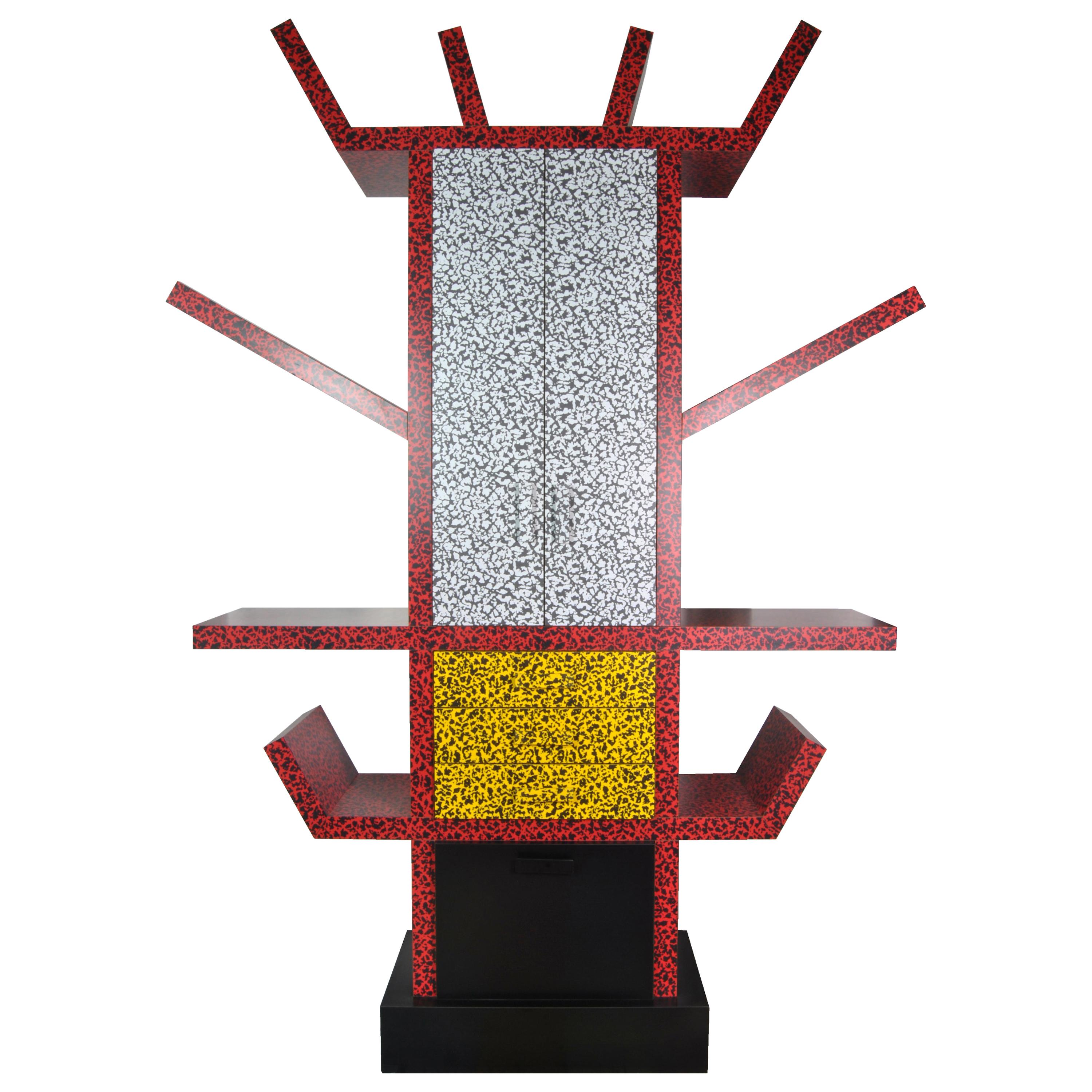 Carlton Bookcase Roomdivider by Ettore Sottsass for Memphis, 1981 at ...