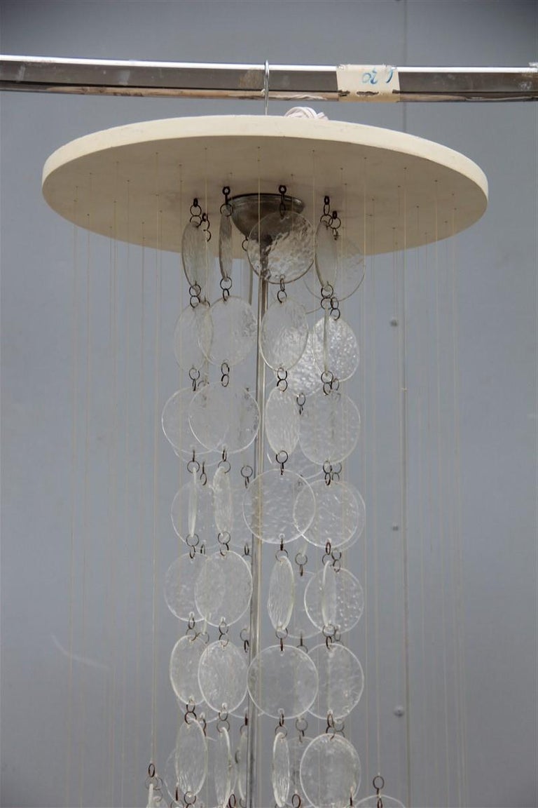 Cascade Round Murano Chandelier Verner Panto Style Pop art Glass Discs ...