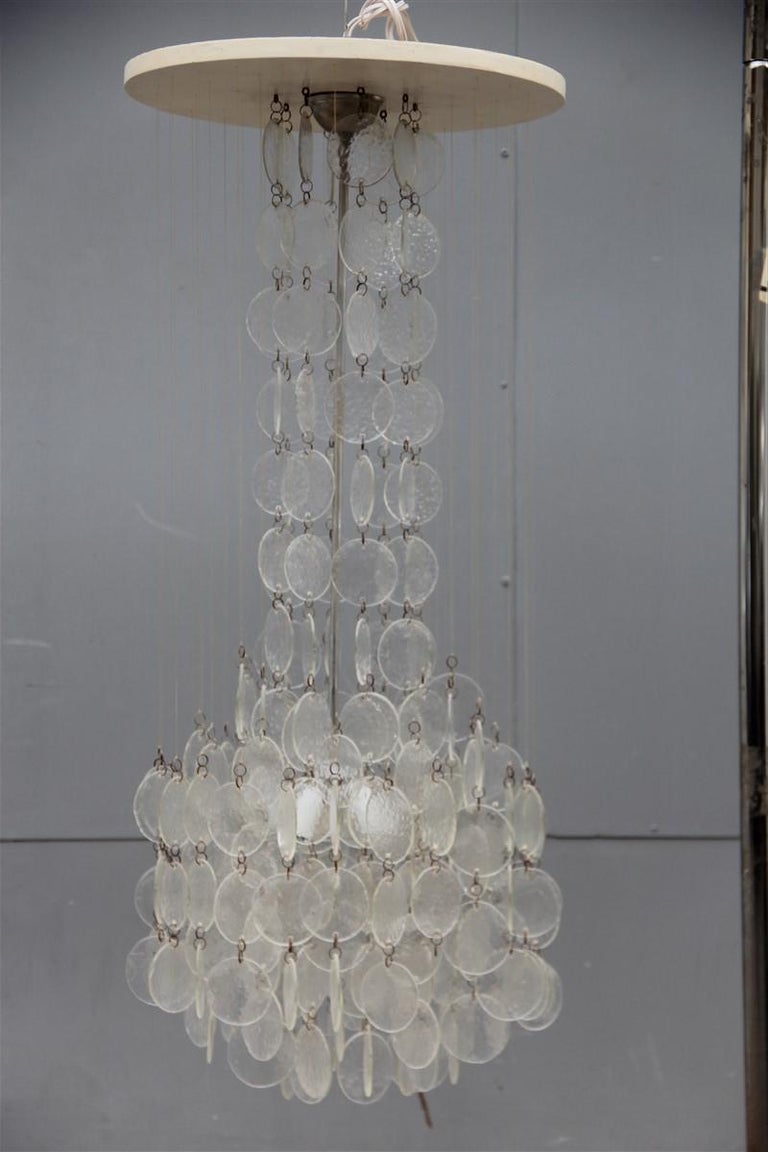 Cascade Round Murano Chandelier Verner Panto Style Pop art Glass Discs ...