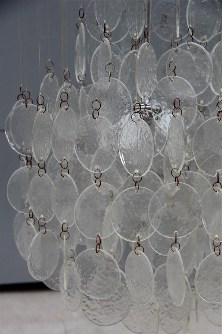 Cascade Round Murano Chandelier Verner Panto Style Pop art Glass Discs ...