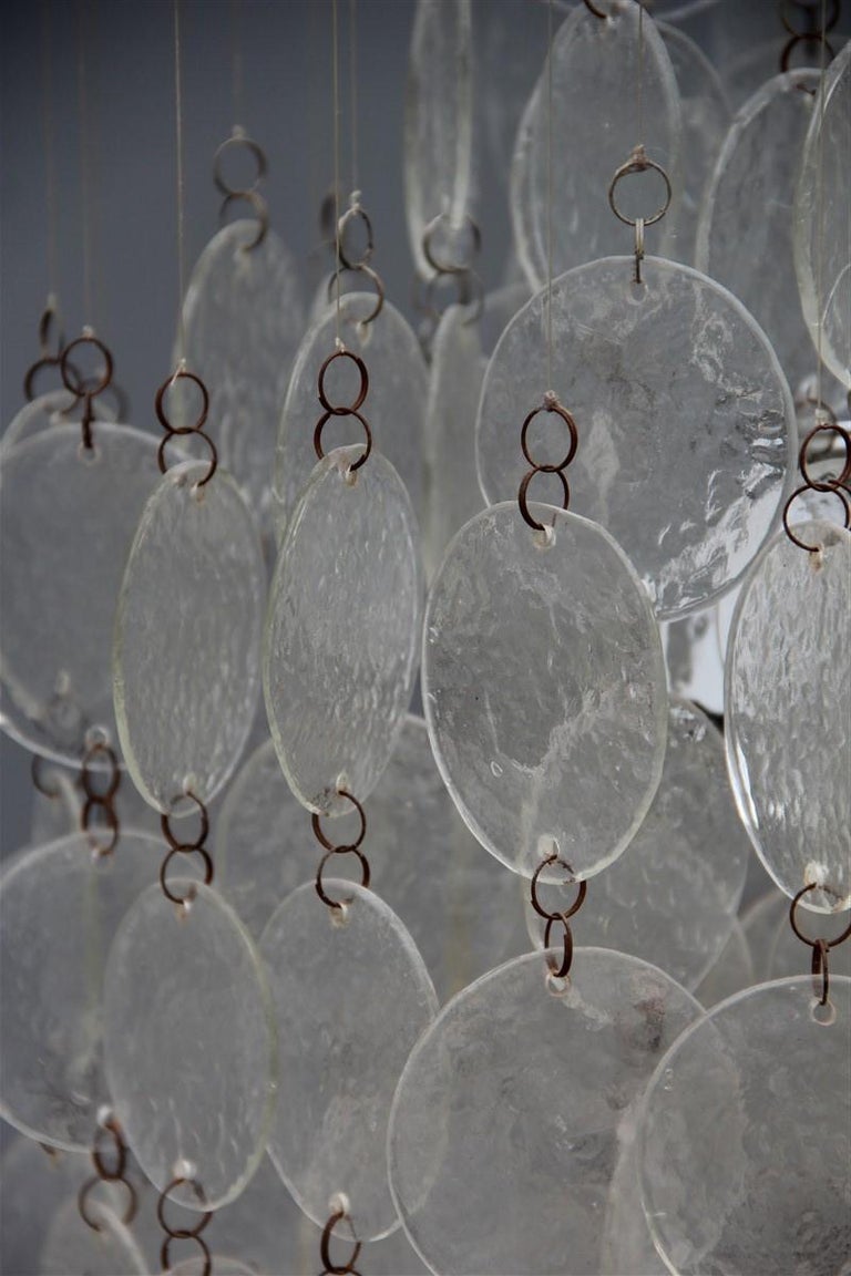 Cascade Round Murano Chandelier Verner Panto Style Pop art Glass Discs ...