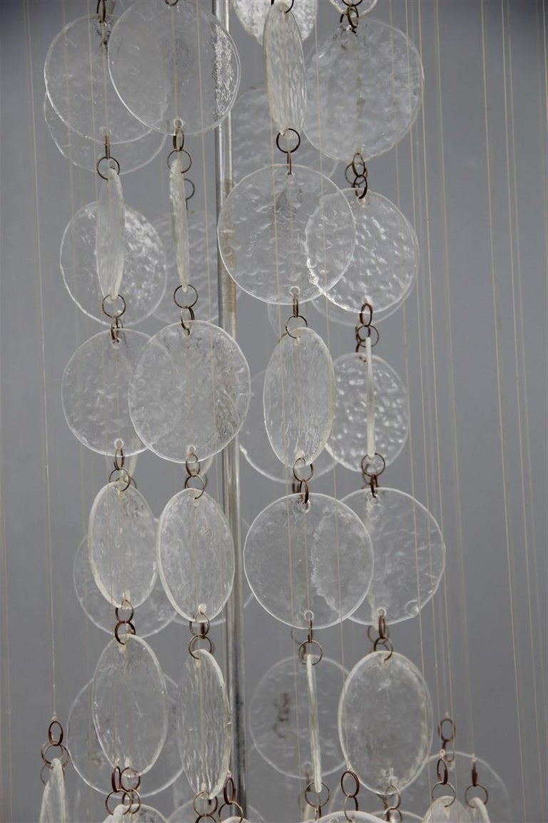 Cascade Round Murano Chandelier Verner Panto Style Pop art Glass Discs ...