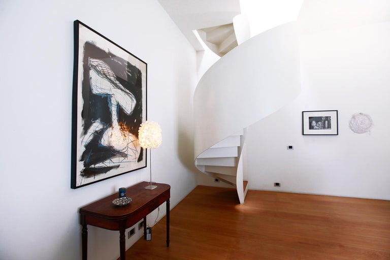 Cascadence 'Table' by Ango, Handcrafted Silk Cocoon Table Lamp For Sale at 1stDibs