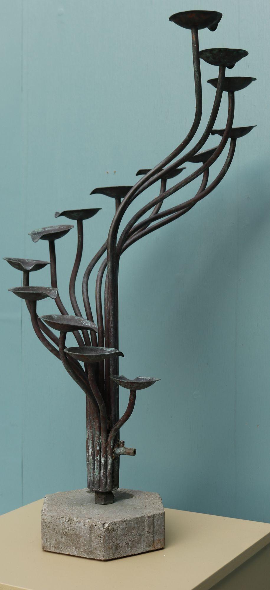 Cascading Copper Water Feature For Sale at 1stDibs