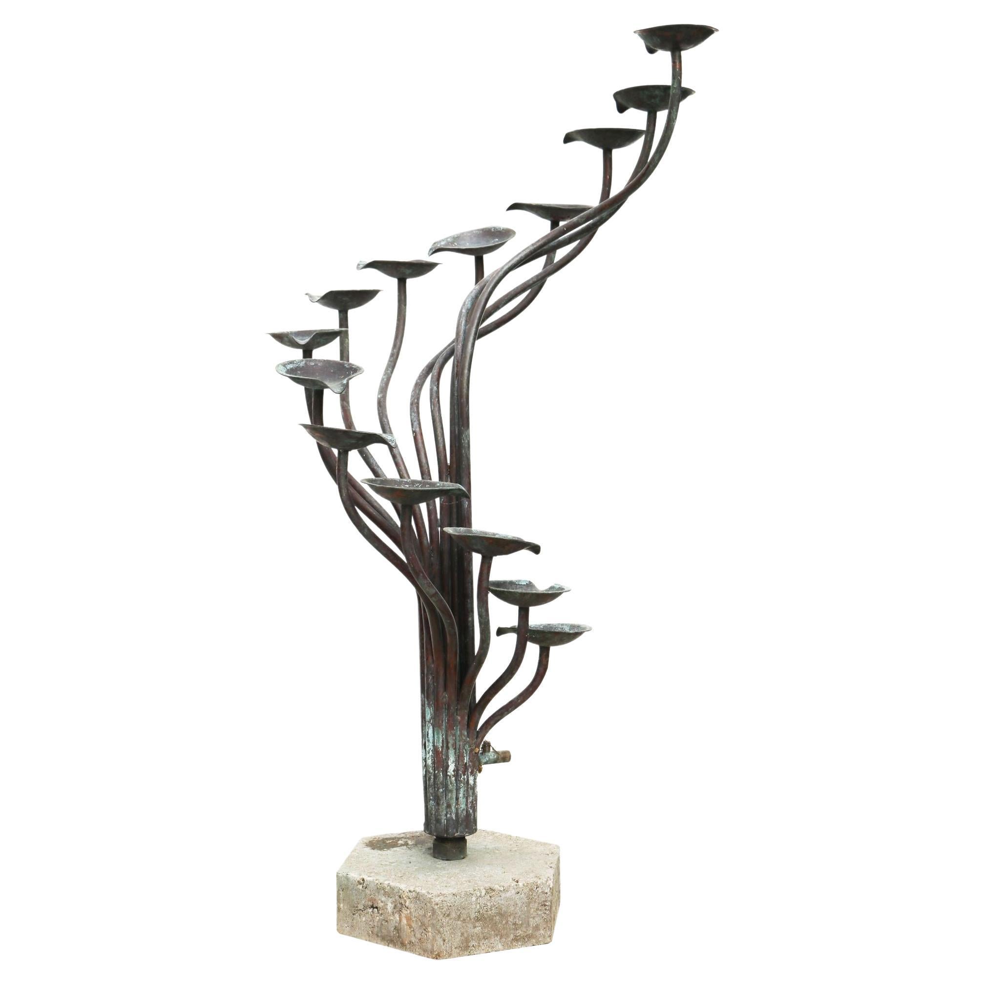 Cascading Copper Water Feature For Sale at 1stDibs