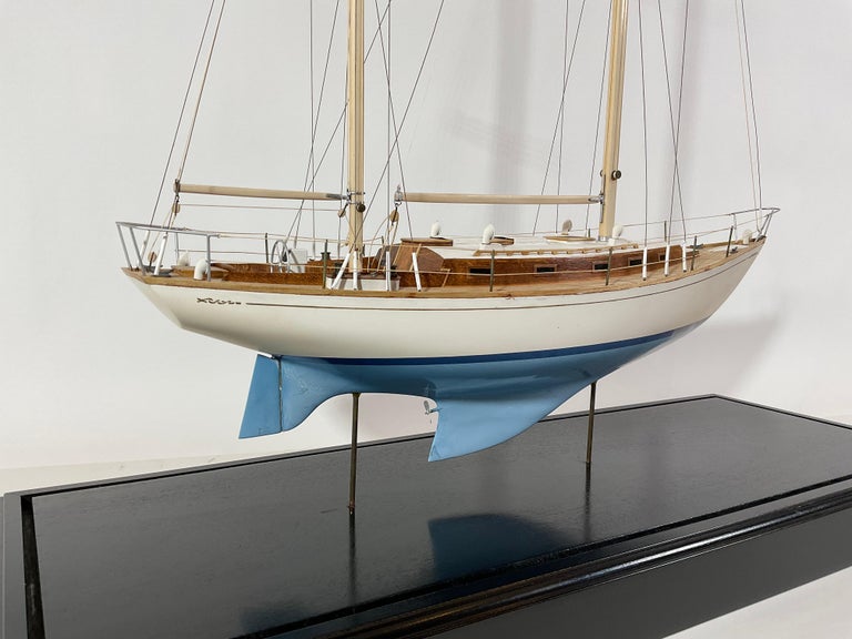 Cased Model Of A Cheoy Lee Offshore 47 Ketch For Sale at 1stDibs