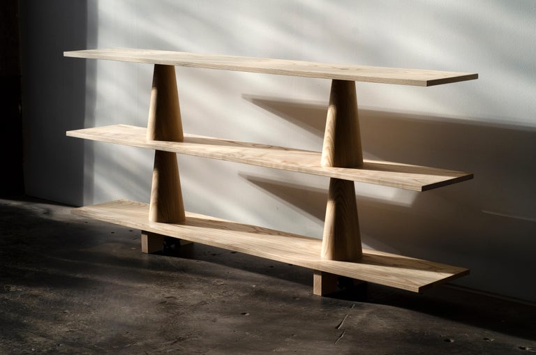 Casey Lurie Studio Modern Low "Pylon" Shelving System in Ash For Sale ...