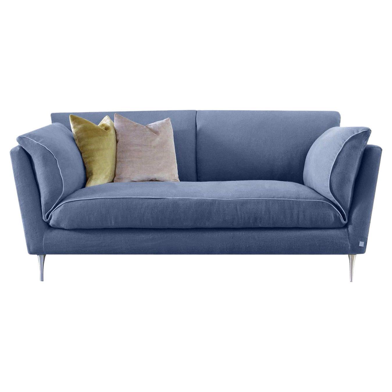 Custom Thomas Hayes Studio live edge solid Walnut and gray leather sofa ...