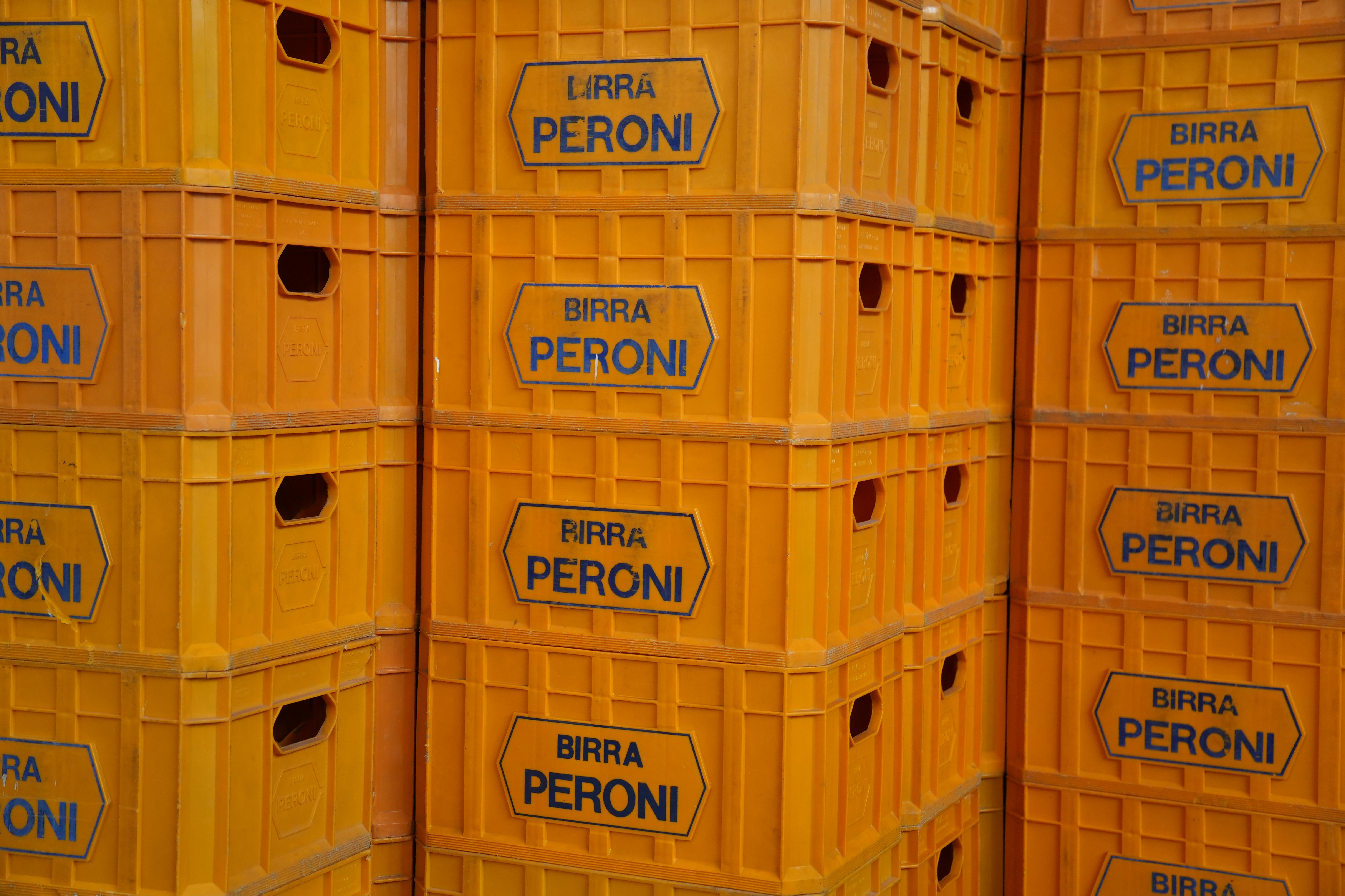 Vintage Peroni plastic beer crates, 1970s-80s For Sale at 1stDibs