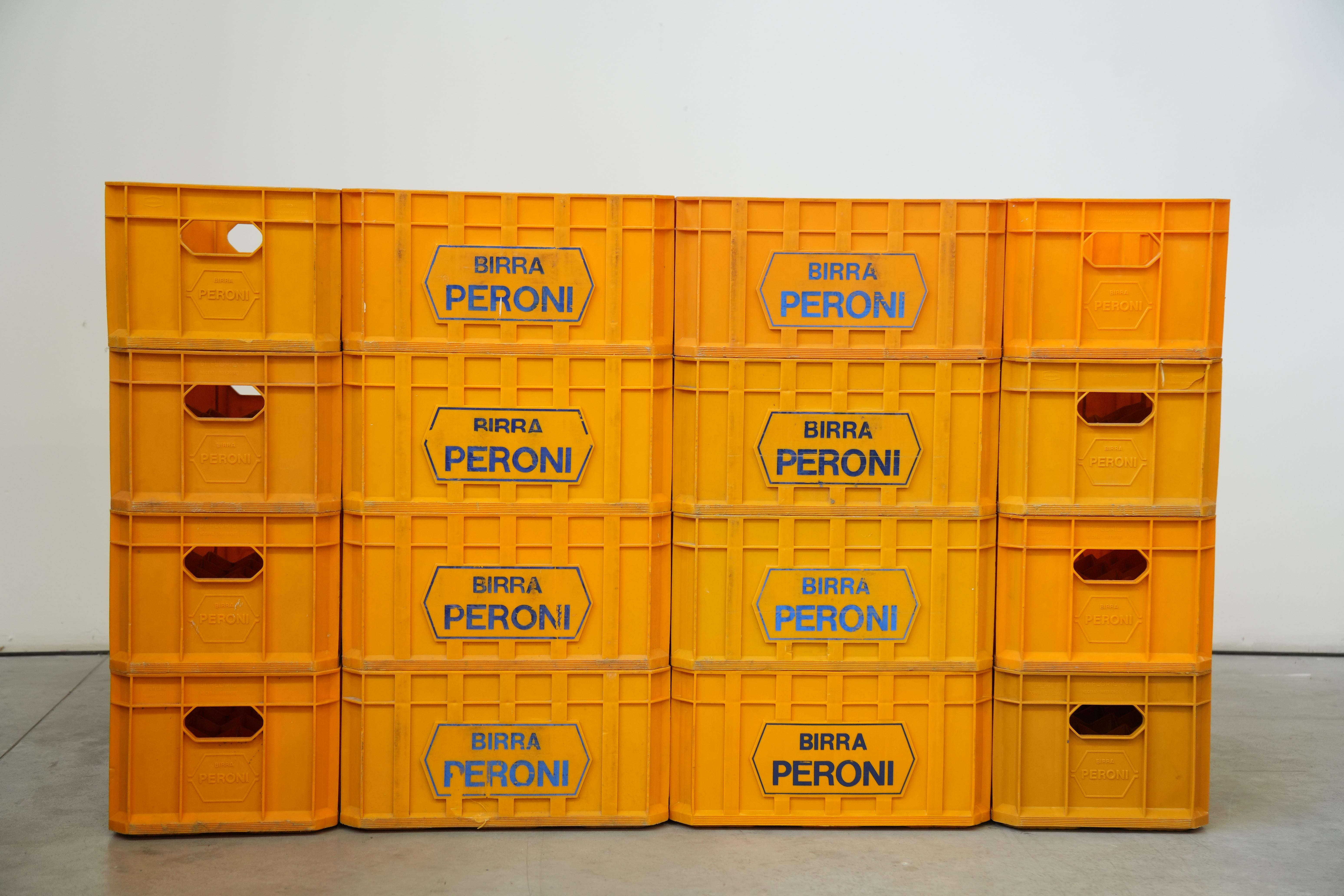 Vintage Peroni plastic beer crates, 1970s-80s For Sale at 1stDibs