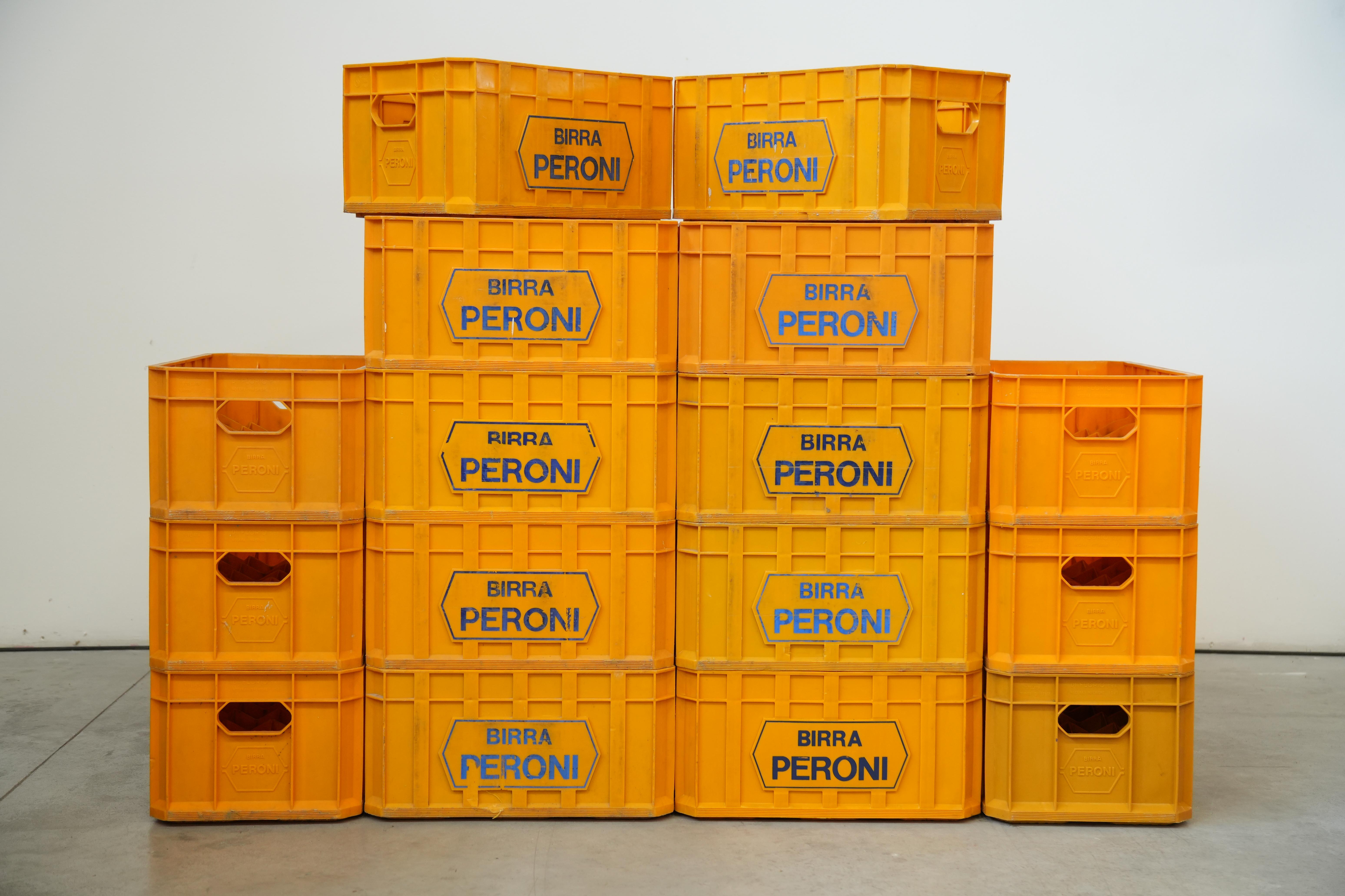 Vintage Peroni plastic beer crates, 1970s-80s For Sale at 1stDibs