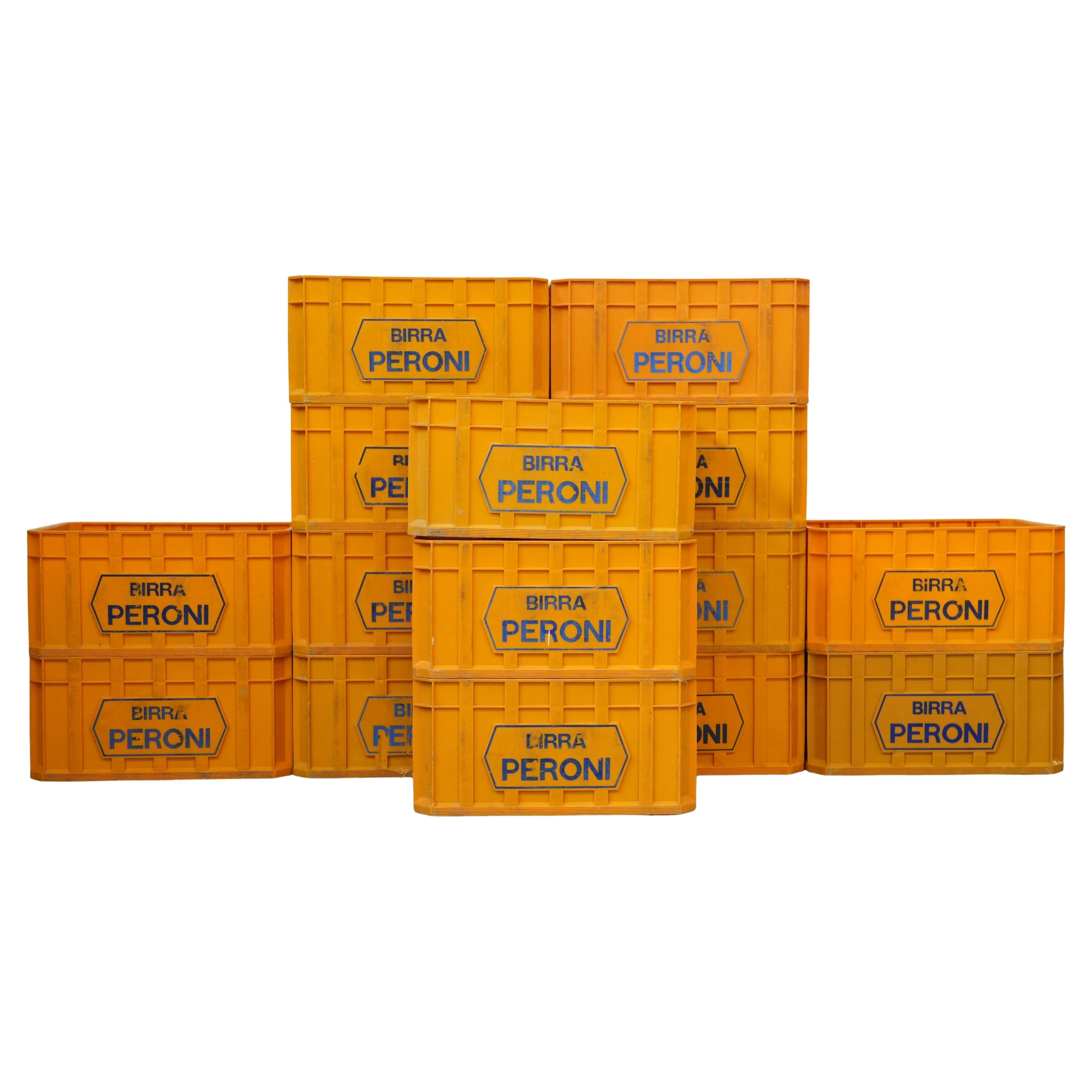 Vintage Peroni plastic beer crates, 1970s-80s For Sale at 1stDibs