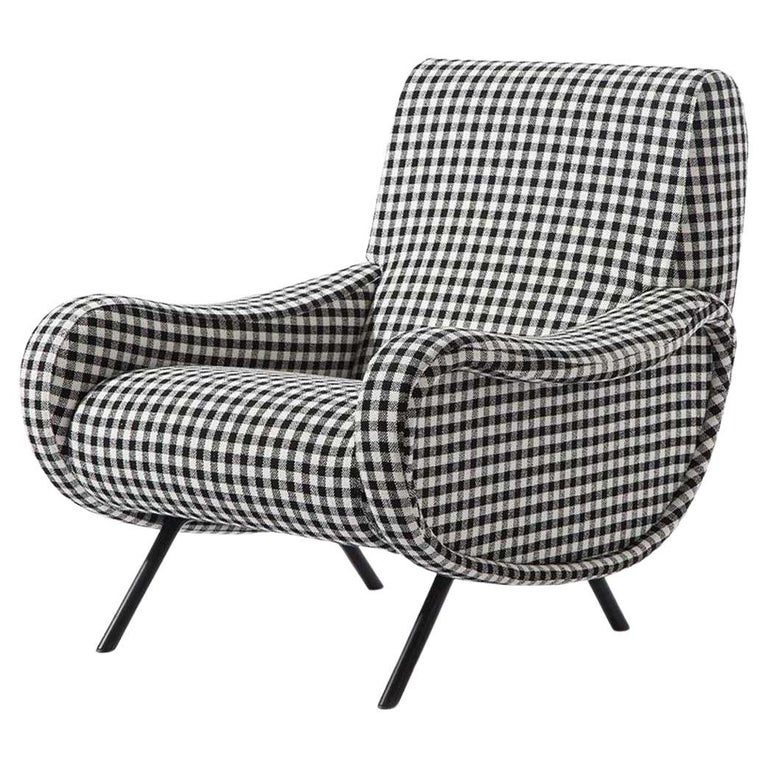 Cassina 720 Lady Chair With Iconic Pattern And Black Legs For Sale At
