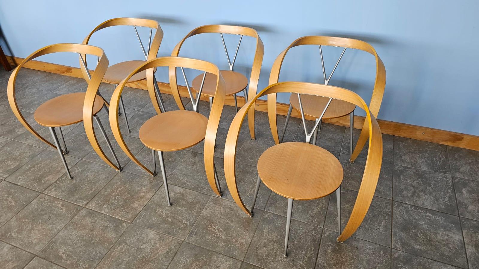 Cassina Andrea Branzi Mod952 Revers Six Armchairs, 1993 For Sale at 1stDibs