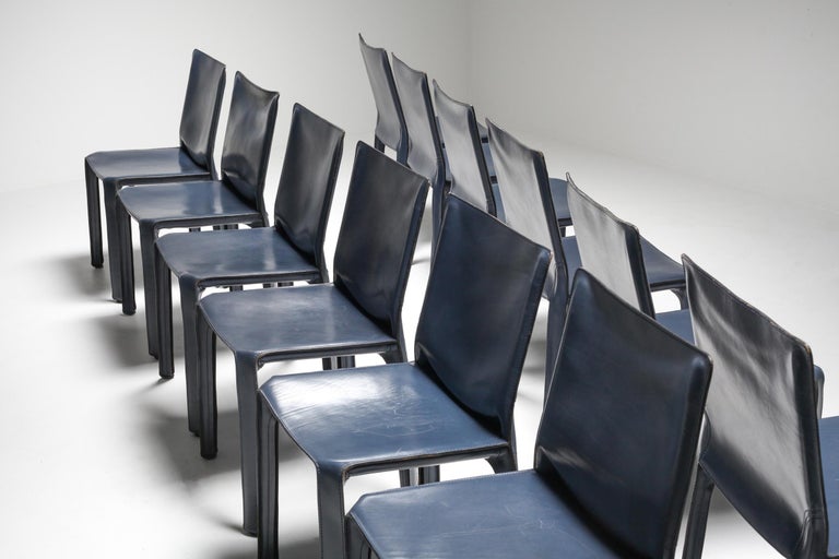 Cassina Blue CAB Chairs at 1stDibs