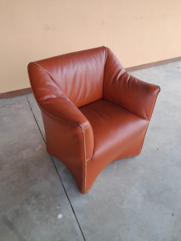 Cassina Model 684 "Tentazione" Leather Armchair Design by Mario Bellini ...