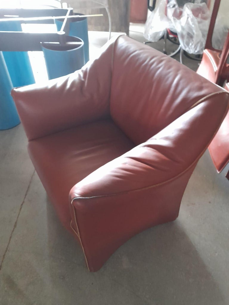 Cassina Model 684 "Tentazione" Leather Armchair Design by Mario Bellini ...