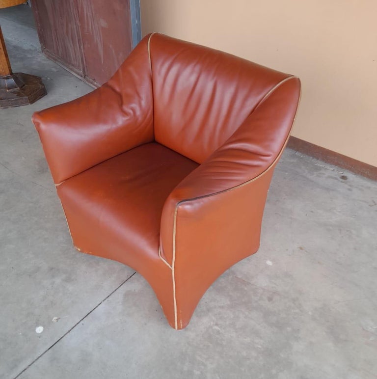 Cassina Model 684 "Tentazione" Leather Armchair Design by Mario Bellini ...