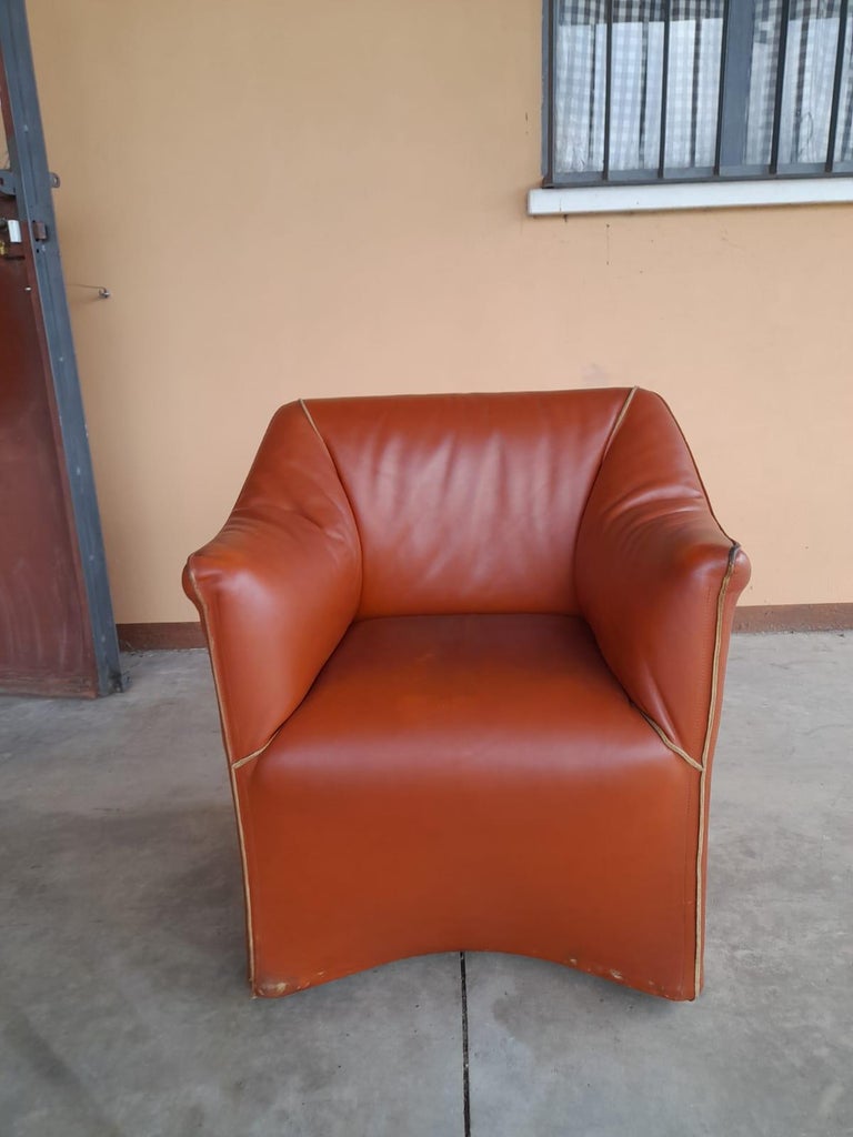 Cassina Model 684 "Tentazione" Leather Armchair Design by Mario Bellini ...