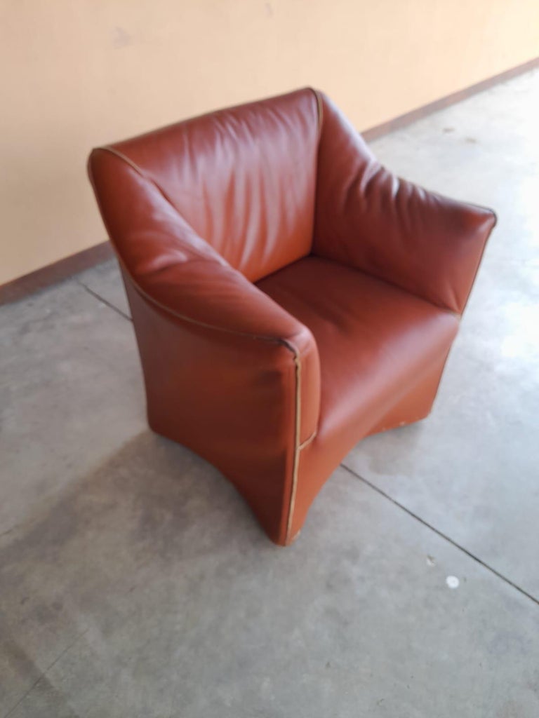 Cassina Model 684 "Tentazione" Leather Armchair Design by Mario Bellini ...