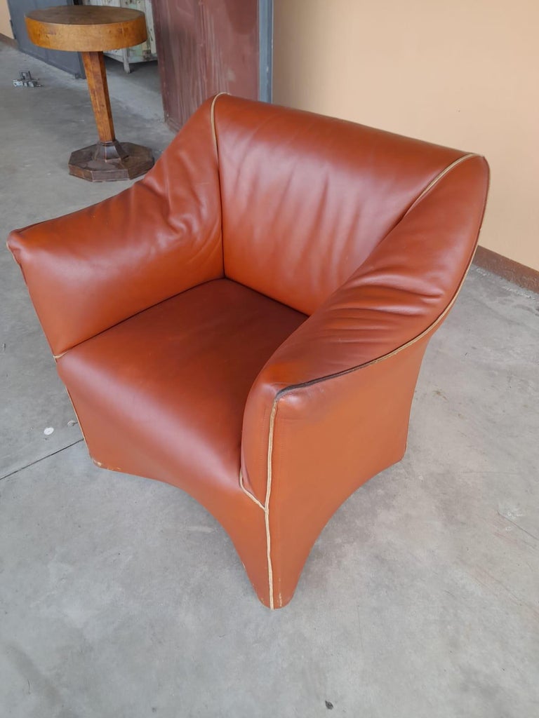 Cassina Model 684 "Tentazione" Leather Armchair Design by Mario Bellini ...