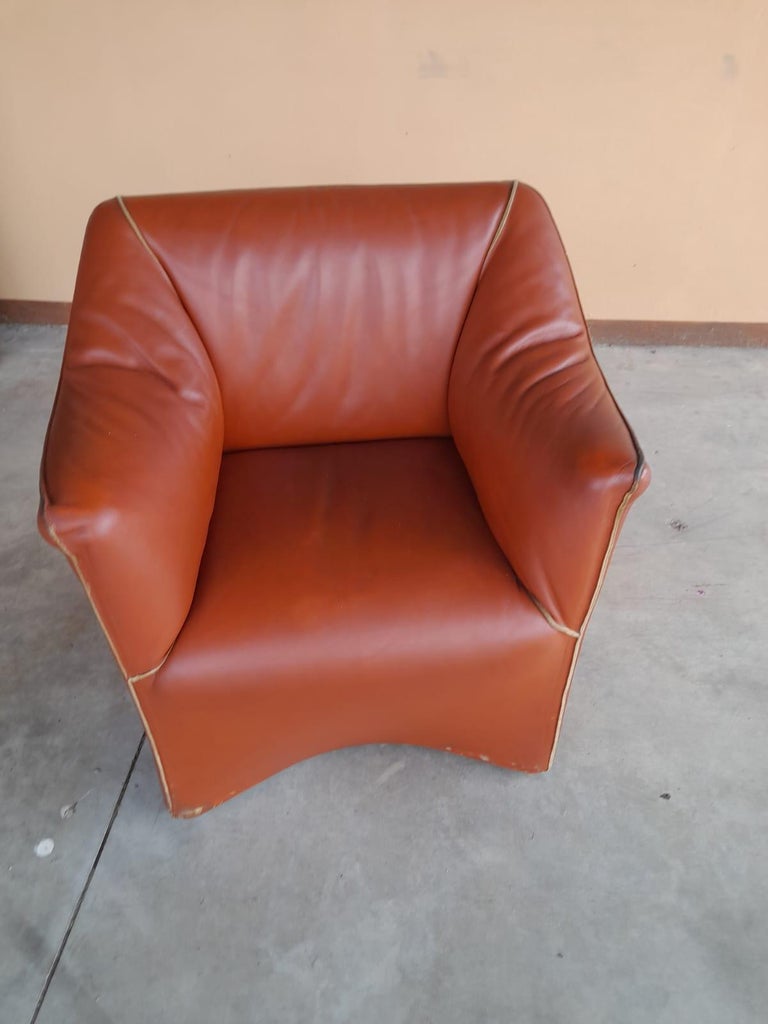 Cassina Model 684 "Tentazione" Leather Armchair Design by Mario Bellini ...
