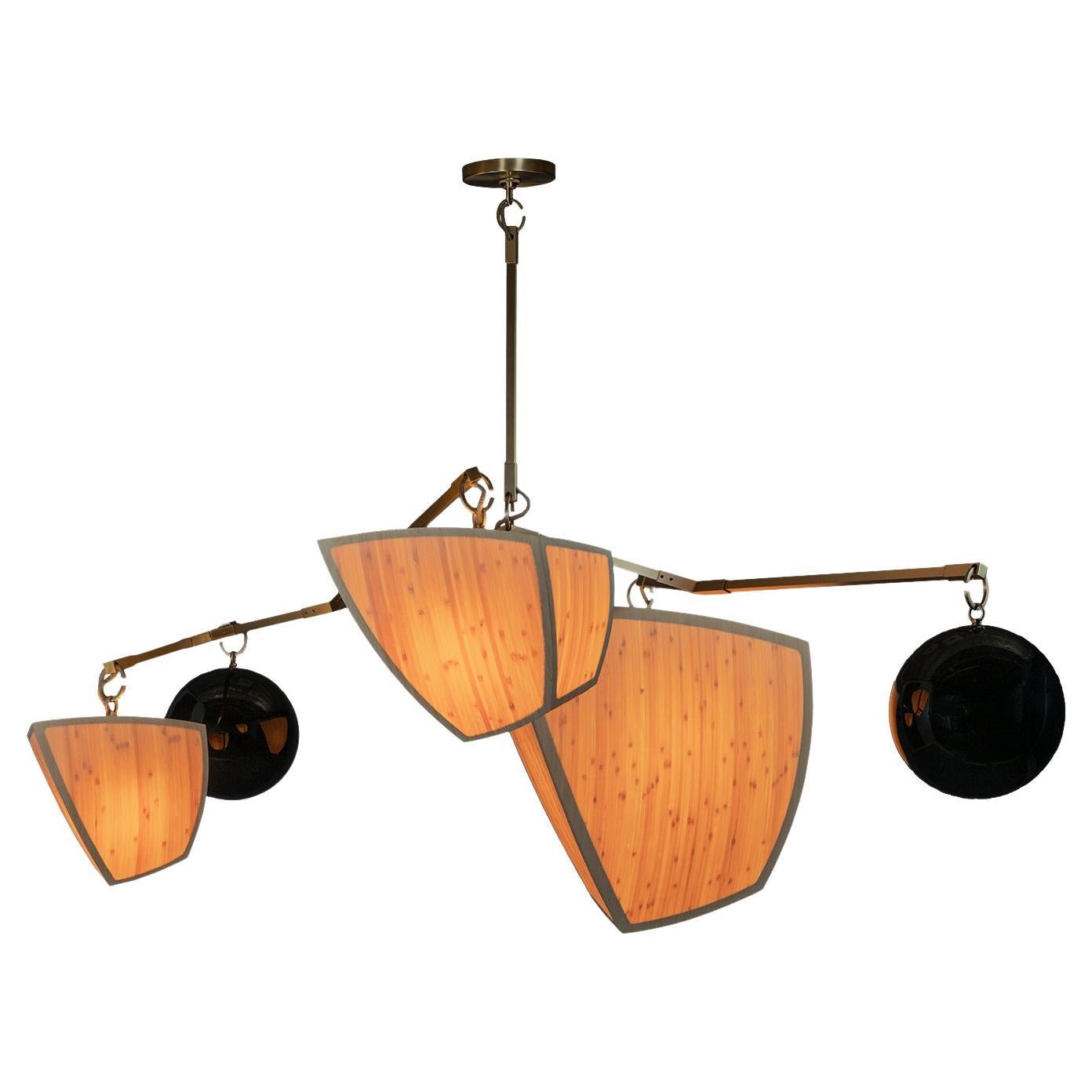 Bamboo Cassiopeia 5: ABF88 Mobile Chandelier, handmade by Andrea Claire ...