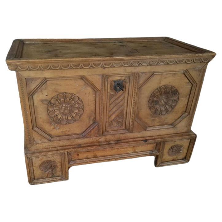 Stone pine dowry chest, 1800s period For Sale at 1stDibs