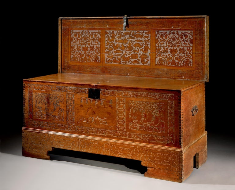 Cassone, Late 16th Century, Italian, Renaissance, Cedarwood, Original ...