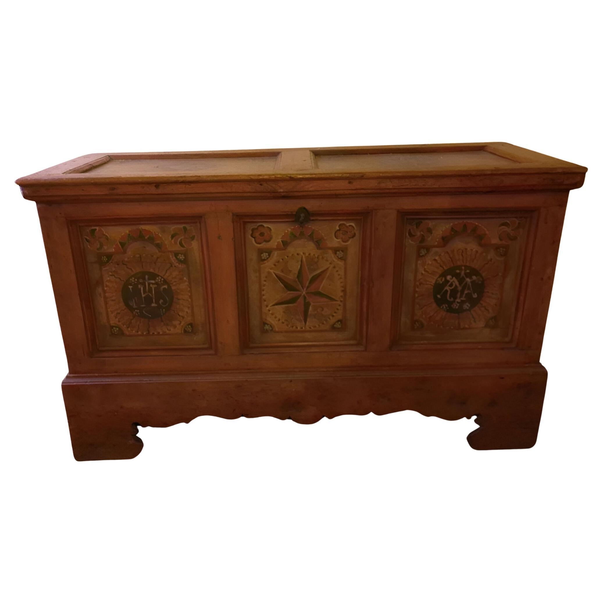 Spruce wedding chest For Sale at 1stDibs
