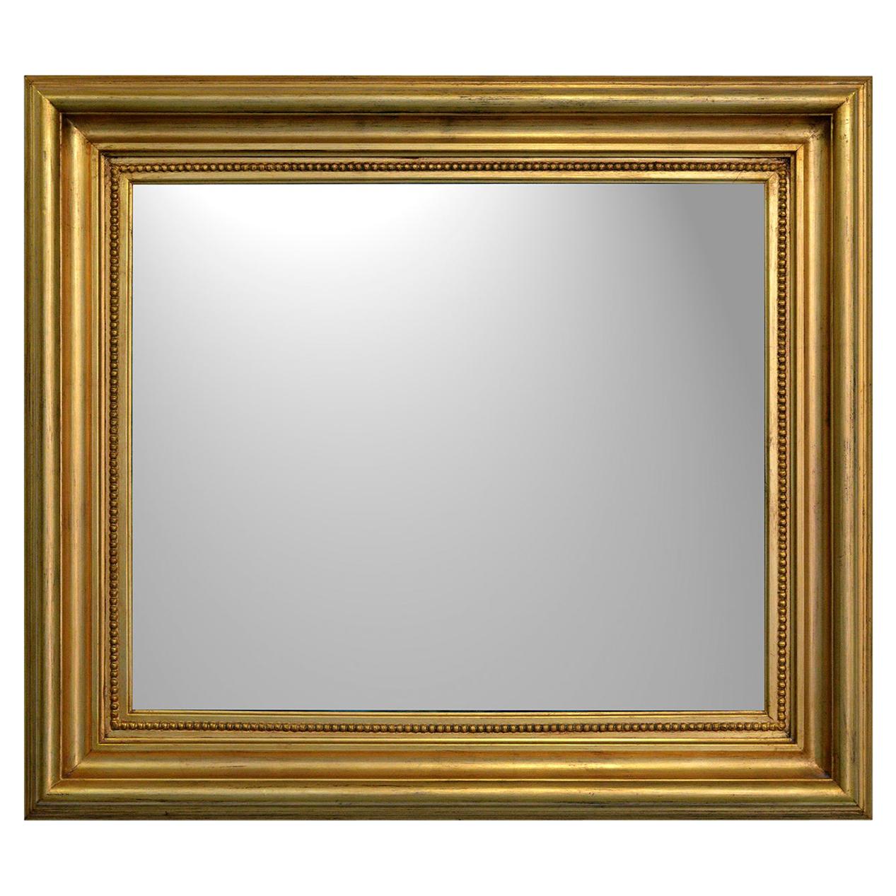 Neapolitan Guantiera Golden Frame Mirror For Sale at 1stDibs