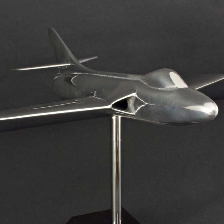 Cast Aluminum Hawker Hunter Aircraft Model, circa 1950 at 1stDibs