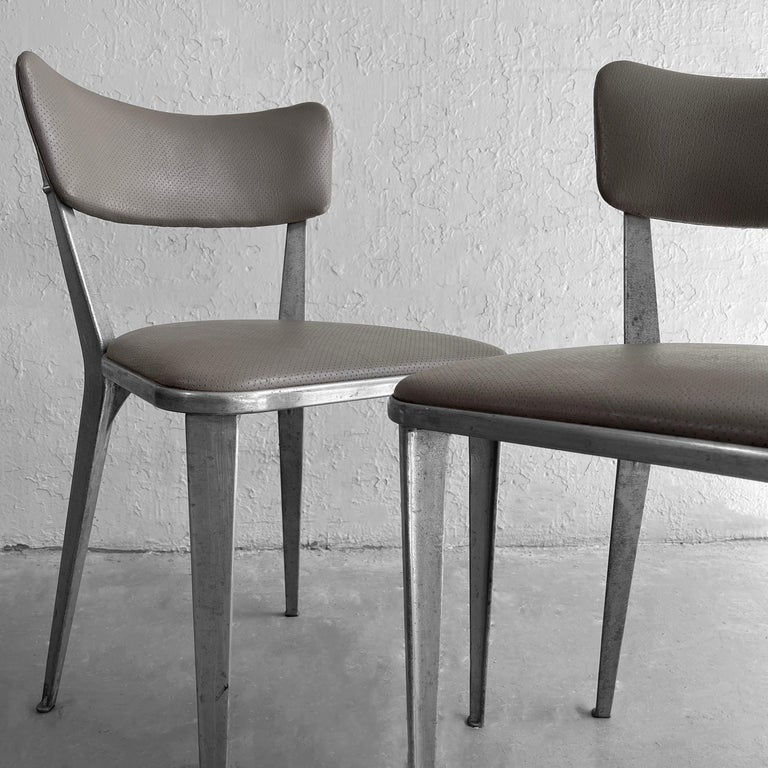Cast Aluminum and Vinyl "BA3" Chairs by Ernest Race for Race Furniture ...