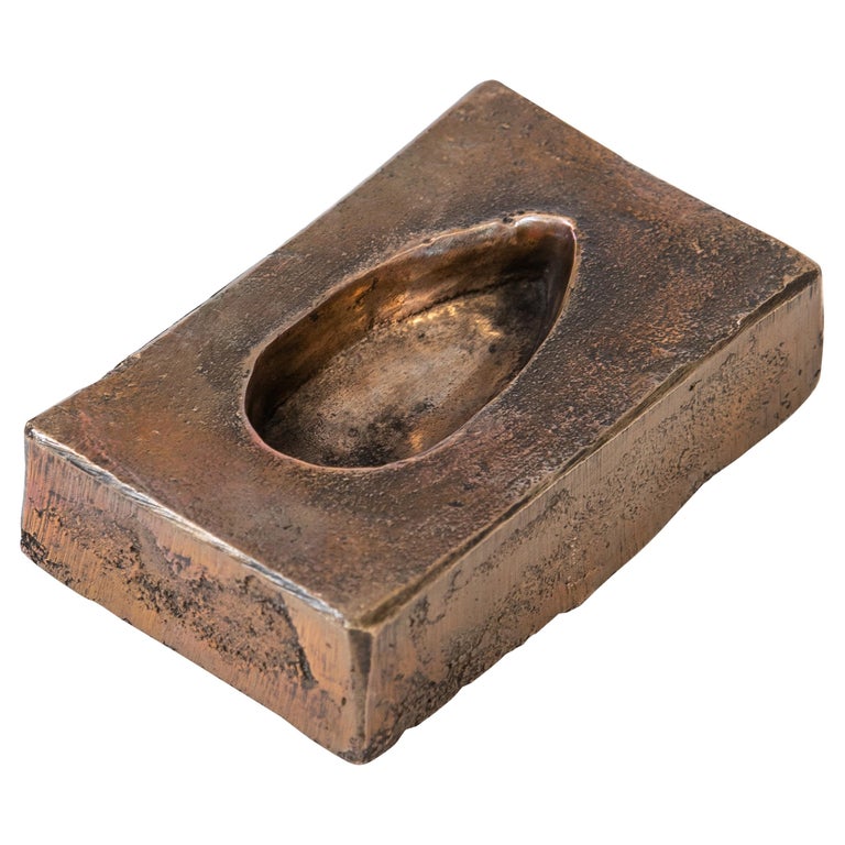 Cast Bronze Abstract Paperweight, France 1960's For Sale at 1stDibs